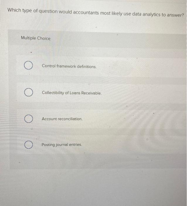 Solved Which type of question would accountants most likely | Chegg.com