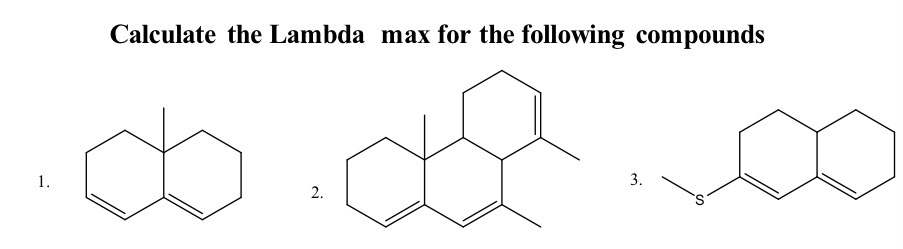 Solved Calculate The Lambda Max For The Following 