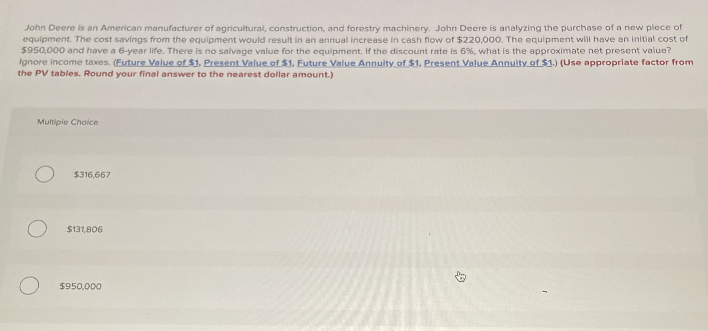 Solved John Deere is an American manufacturer of | Chegg.com