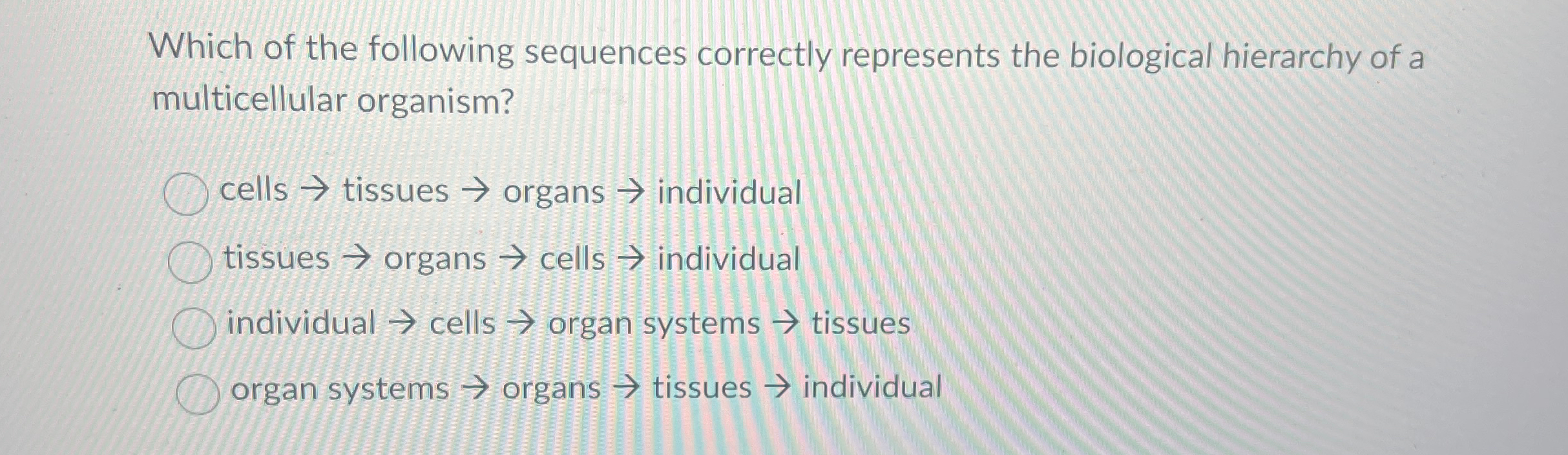 Solved Which of the following sequences correctly represents | Chegg.com