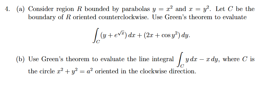 Solved (a) ﻿Consider region R ﻿bounded by ﻿parabolas y=x2 | Chegg.com