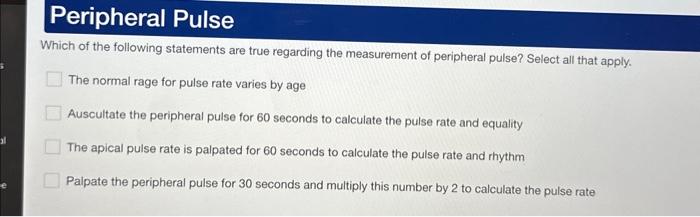 Solved Which of the following statements are true regarding | Chegg.com