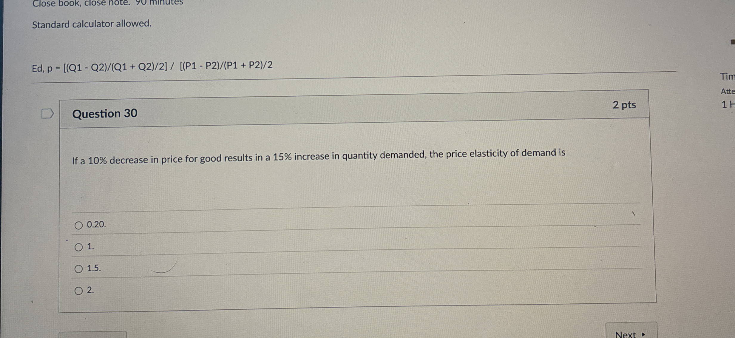 Solved Question 30if A 10 ï Decrease In Price For Good Chegg
