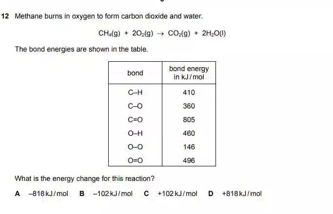 Solved 12 Methane burns in oxygen to form carbon dioxide and | Chegg.com
