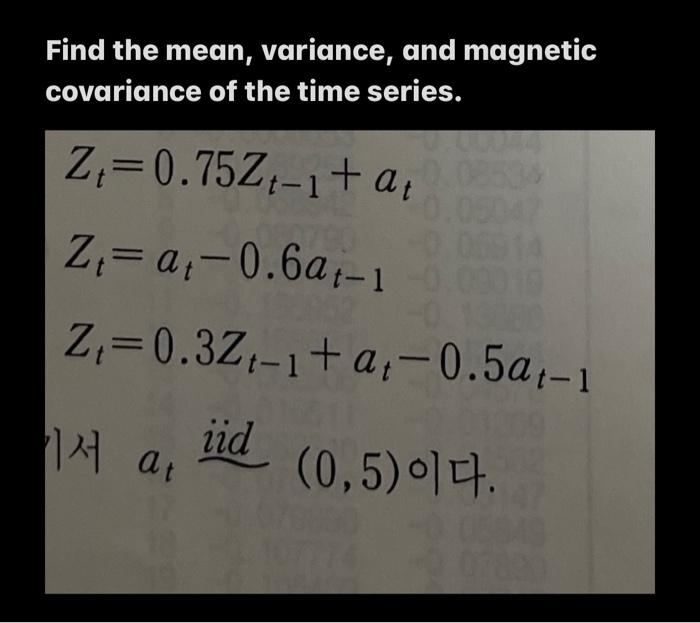 Solved Find the mean, variance, and magnetic covariance of | Chegg.com