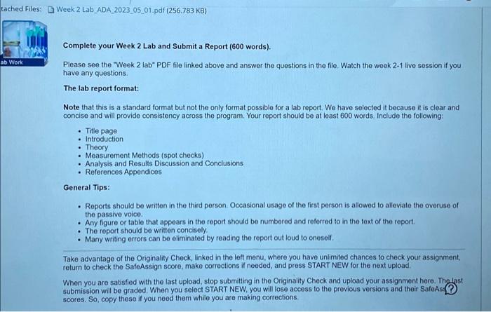 Solved tached Files: Q Week 2 Lab_ADA_2023_05_01.pdf | Chegg.com