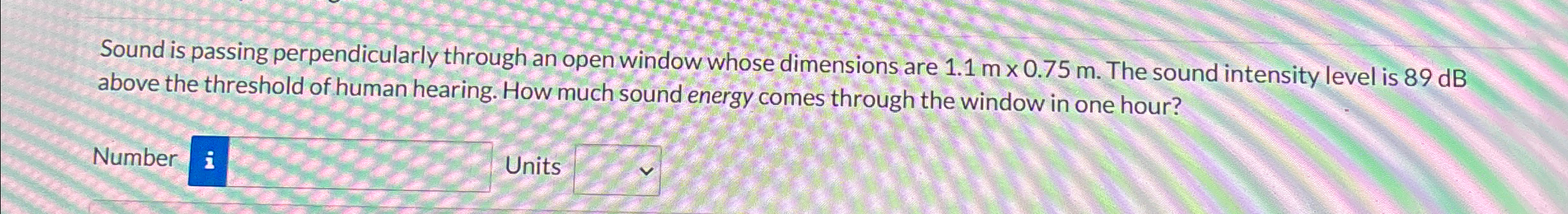 Solved Sound is passing perpendicularly through an open | Chegg.com