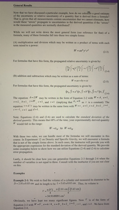 Solved Exercises 2... 1. Measurements made of the | Chegg.com