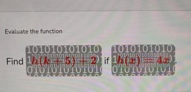 Solved Evaluate the function 101010101010 1010101010 | Chegg.com