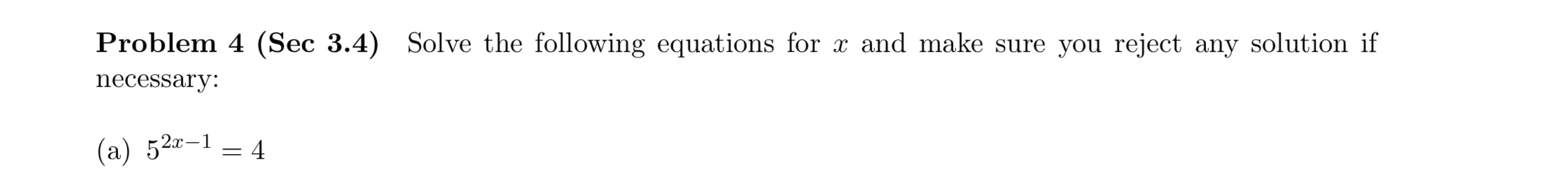 Solved sovement(a)s2v-1=4Problem 4 (Sec 3.4) ﻿Solve the | Chegg.com