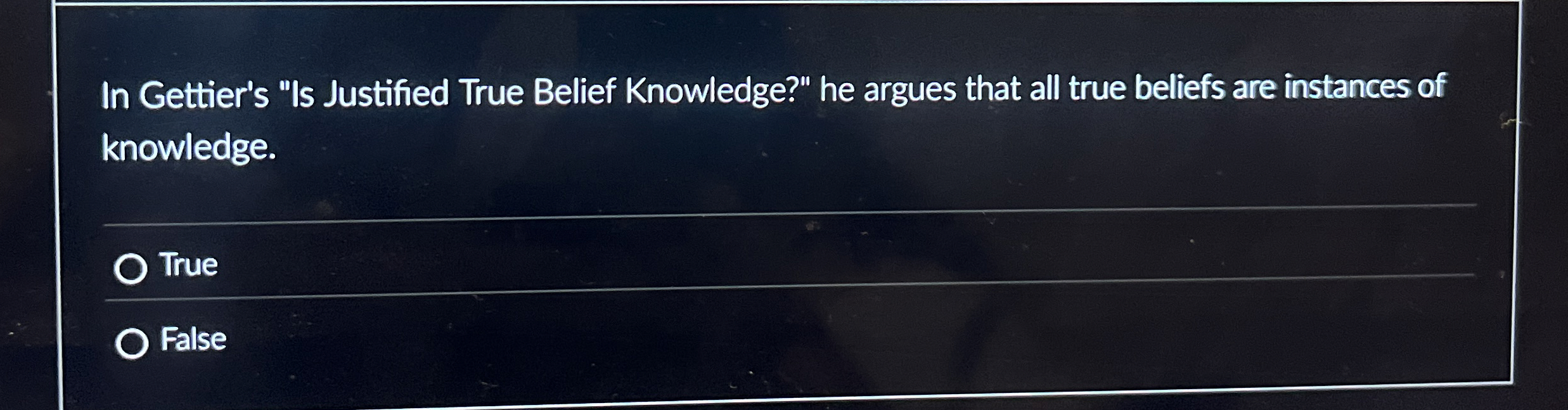 Solved In Gettier's "Is Justified True Belief Knowledge?" he | Chegg.com