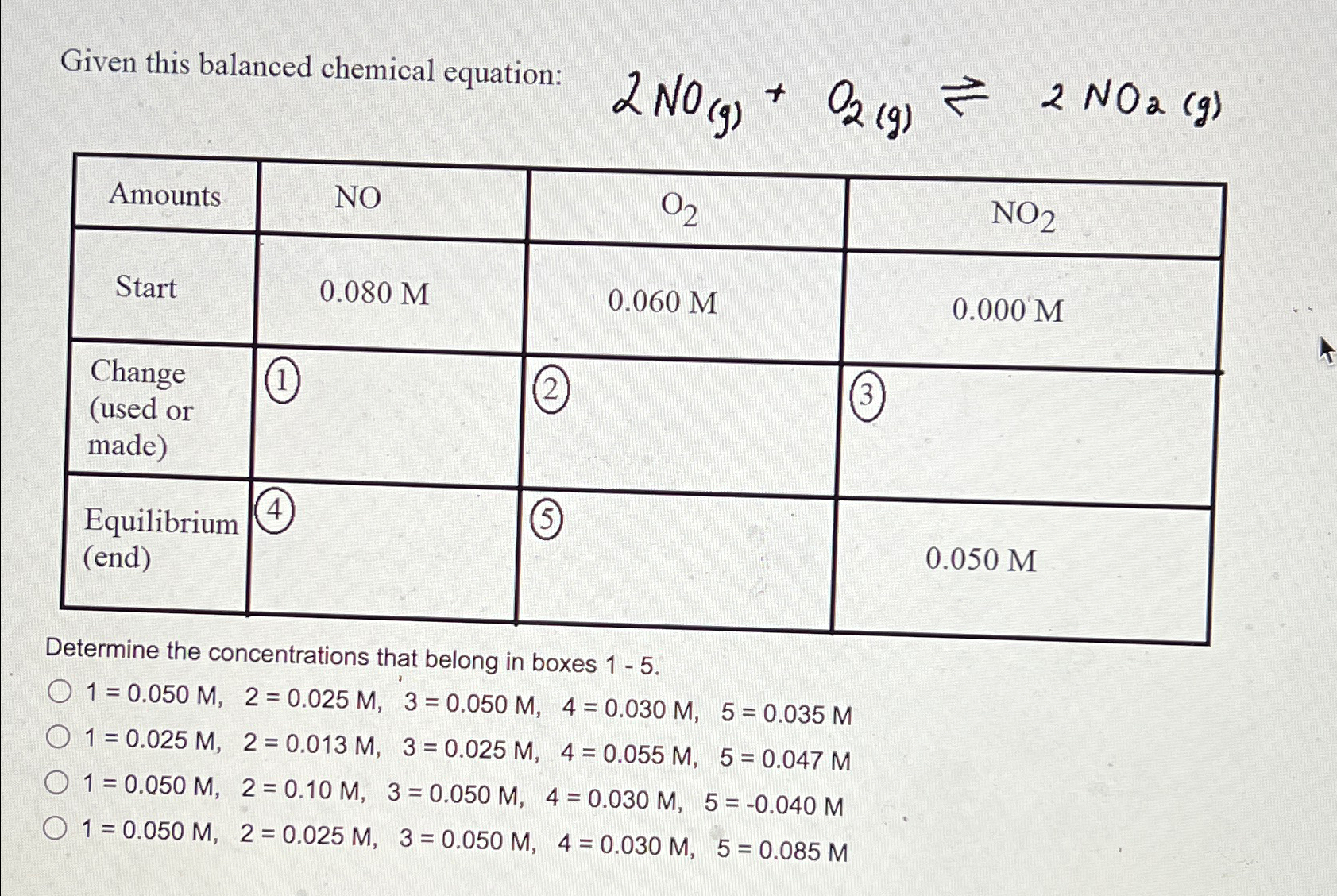 Solved Given this balanced chemical | Chegg.com
