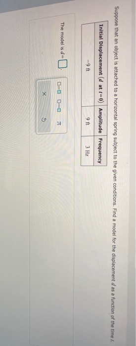 Solved Suppose that an object is attached to a horizontal | Chegg.com
