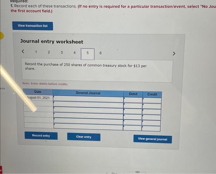 Solved Required information Problem 10-2B Record equity | Chegg.com