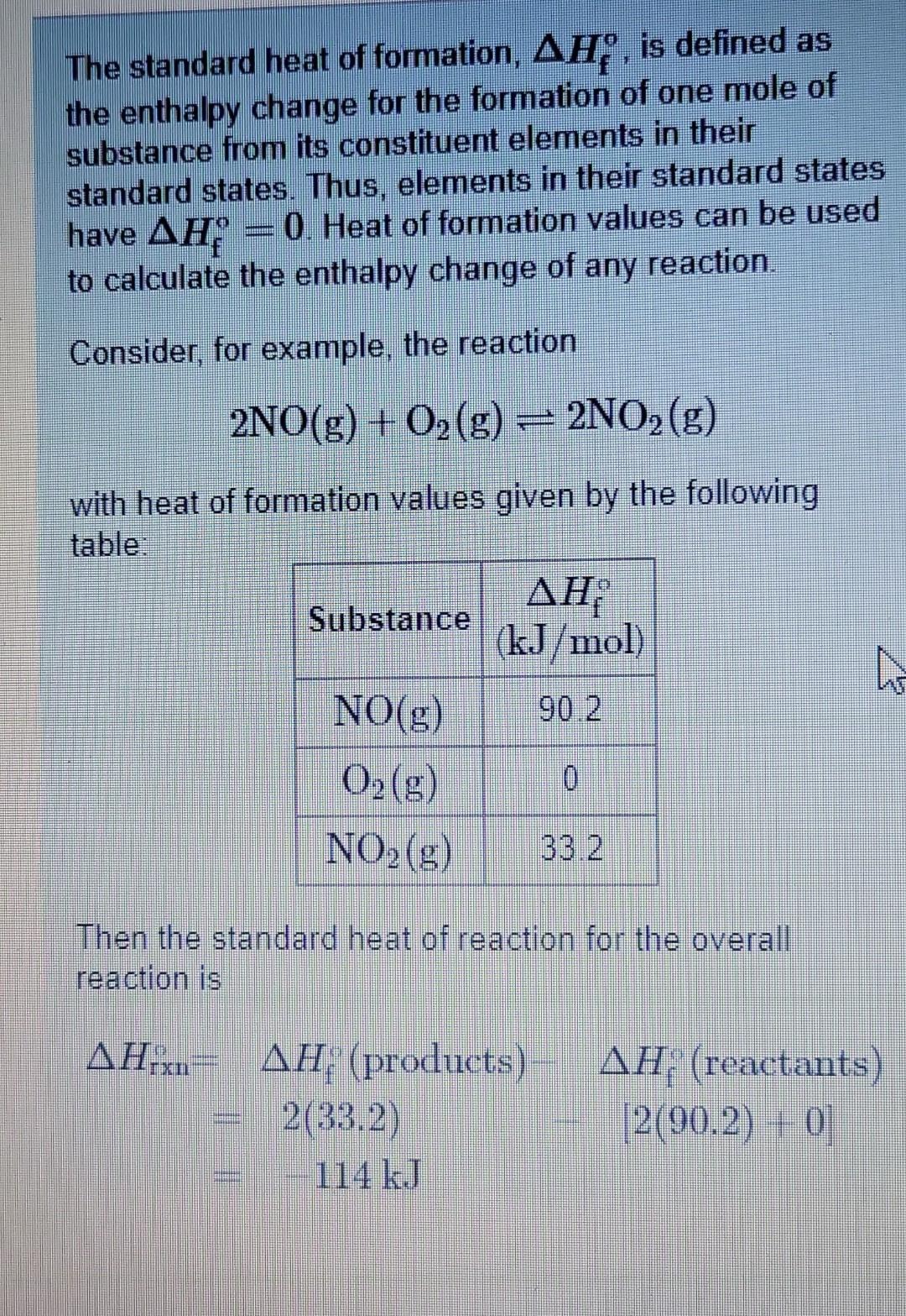 Solved The standard heat of formation, ΔHf∘, is defined as | Chegg.com