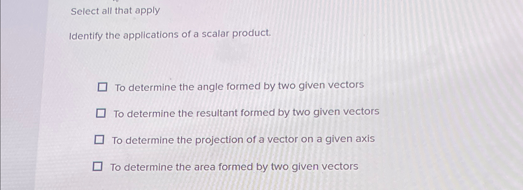 Solved Select all that applyIdentify the applications of a | Chegg.com