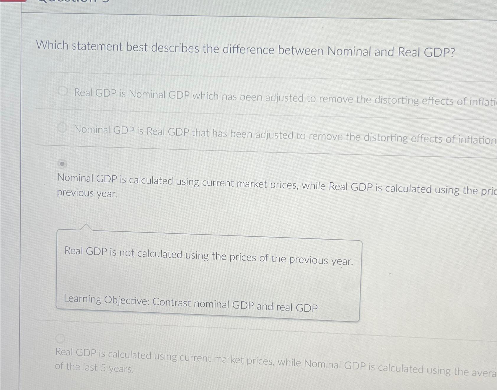 Solved Which statement best describes the difference between | Chegg.com