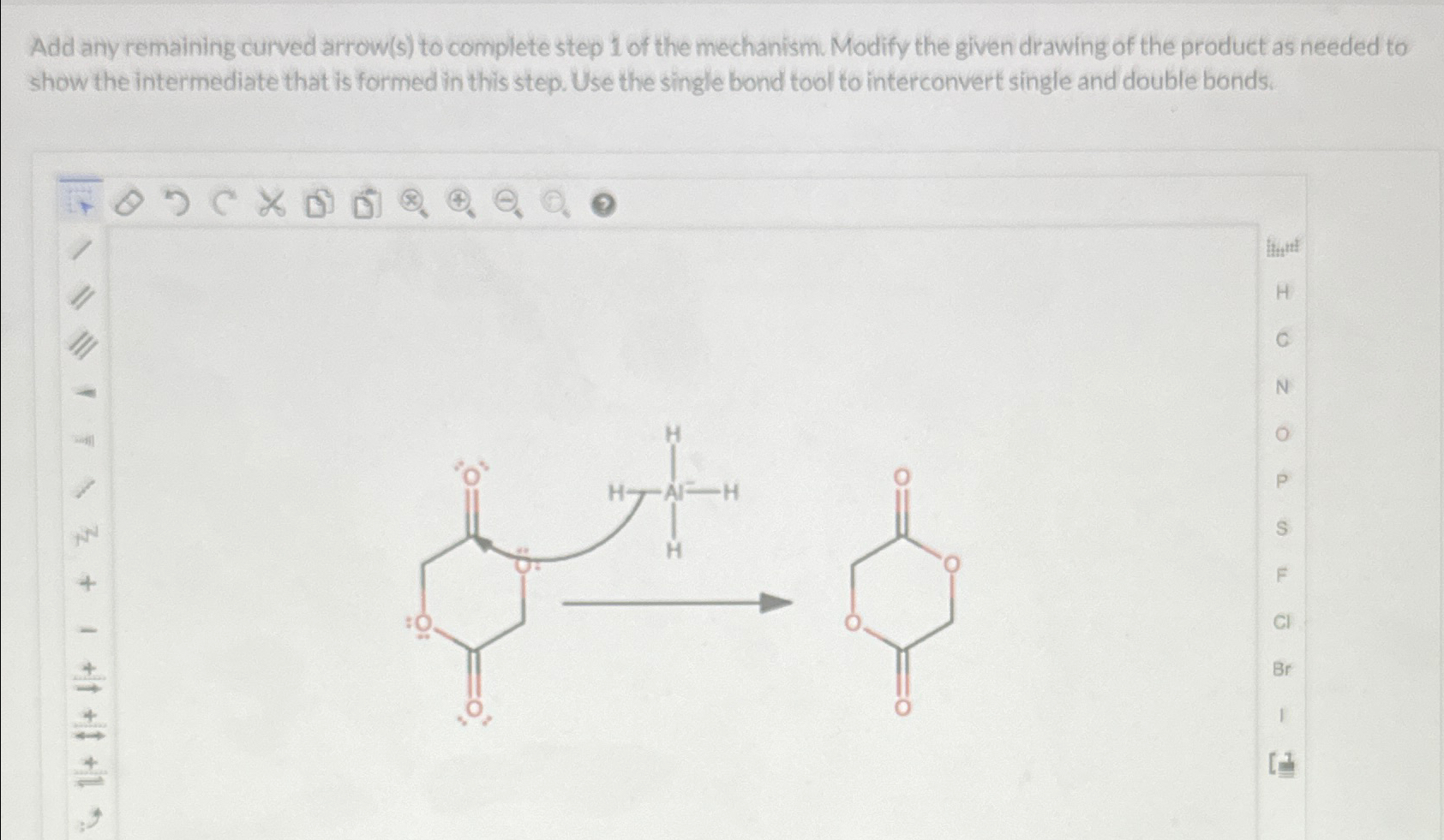 Solved Add any remaining curved arrow(s) ﻿to complete step 1 | Chegg.com