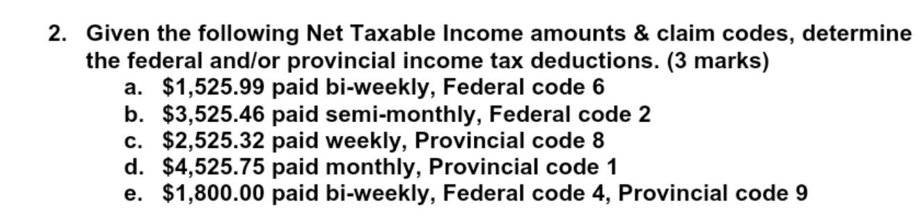 Solved 1. Based on the following TD1 Federal and Provincial | Chegg.com
