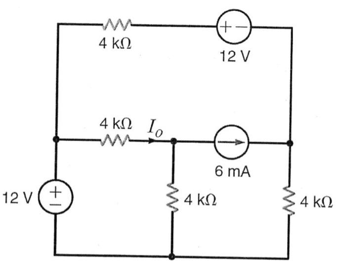 Solved find the current Io using superposition due to the | Chegg.com