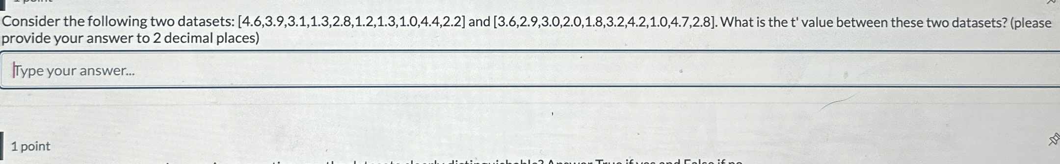 Solved Consider the following two datasets: | Chegg.com