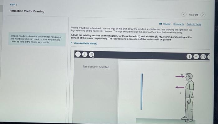 Solved Reflection Vector Drawing