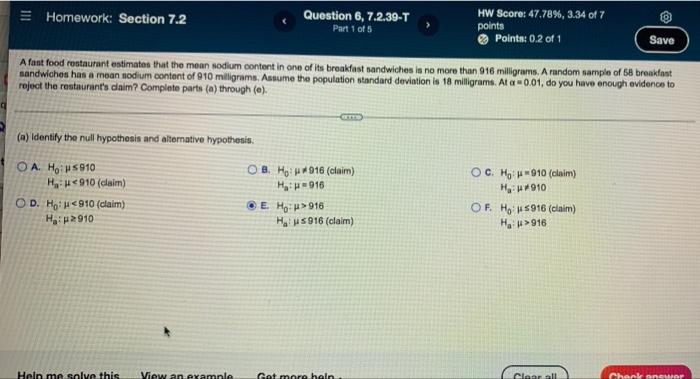 Solved Homework Section 7 2 Question 6 7 2 39 T Part 1