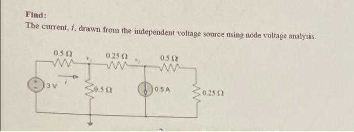 Solved Find: The currents I1,I2 using node voltage | Chegg.com