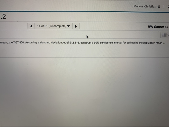 Solved Math 1530 - 500 Introductory Statistics Homework: | Chegg.com