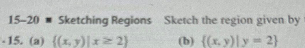 Solved Sketching Regions Sketch the region given by the | Chegg.com