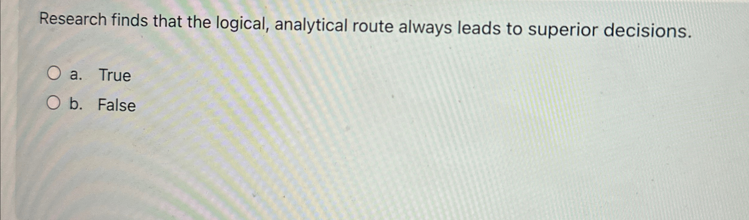 Solved Research finds that the logical, ﻿analytical route | Chegg.com