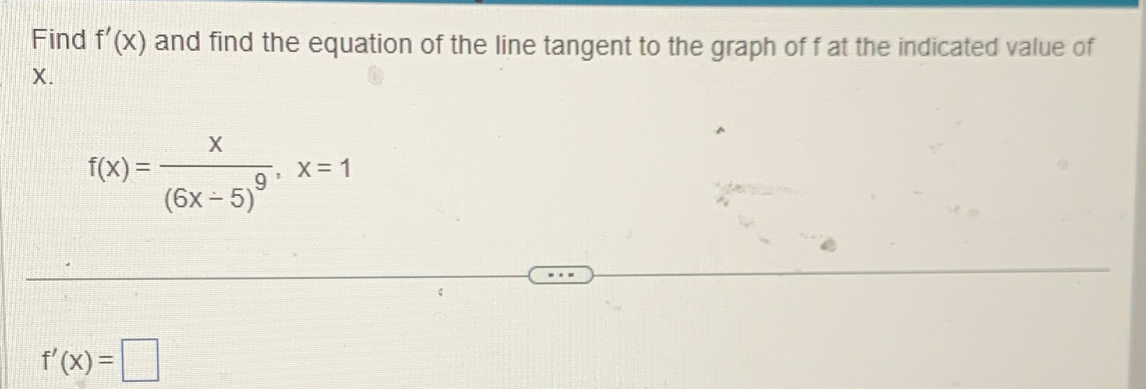 Solved Find f'(x) ﻿and find the equation of the line tangent | Chegg.com