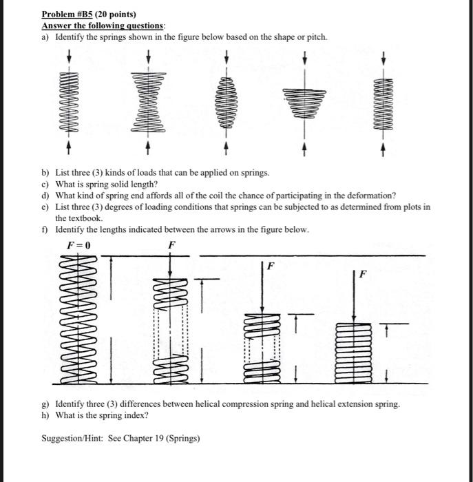 Solved Problem #B5 (20 points) Answer the following | Chegg.com