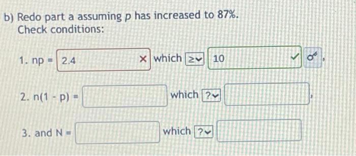 Solved d) Redo part c assuming the population only has 5576 | Chegg.com