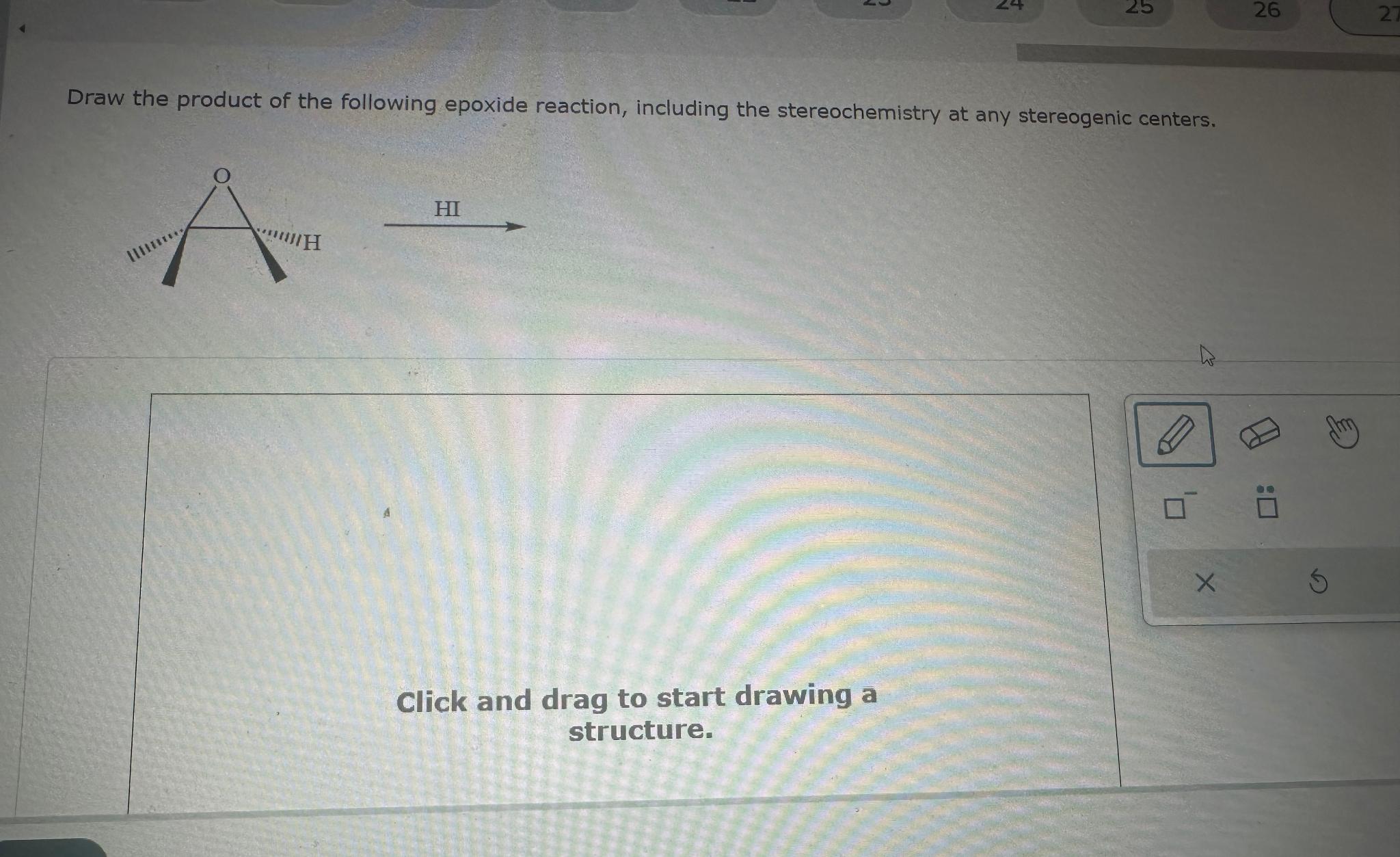 Solved Draw the product of the following epoxide reaction, | Chegg.com