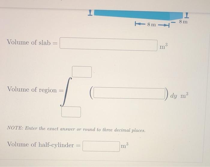 Solved Give an equation representing the volume of the slice | Chegg.com