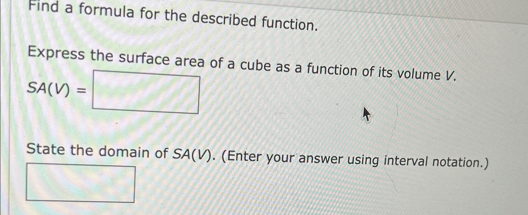 Solved Find a formula for the described function.Express the | Chegg.com