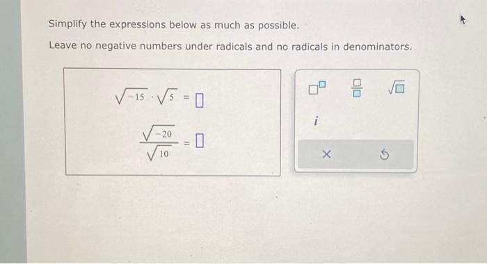 Solved Simplify the expressions below as much as possible. | Chegg.com