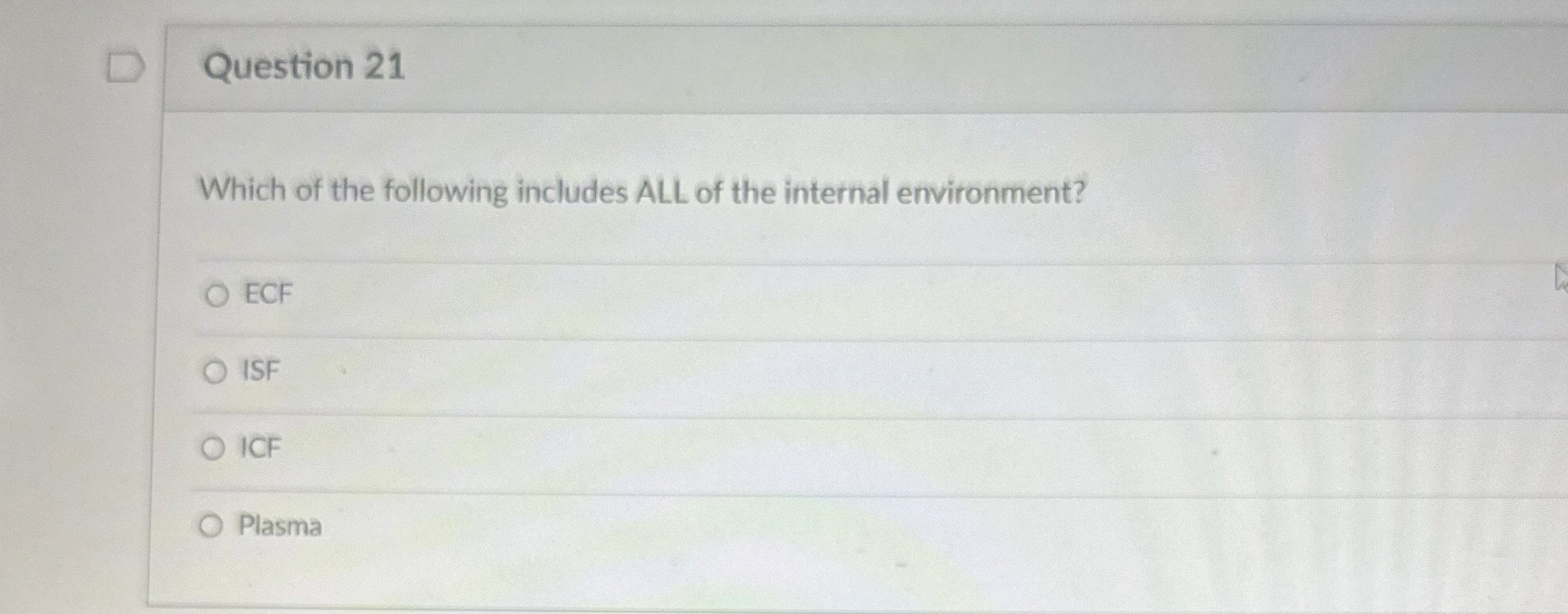 Solved Question 21Which of the following includes ALL of the | Chegg.com