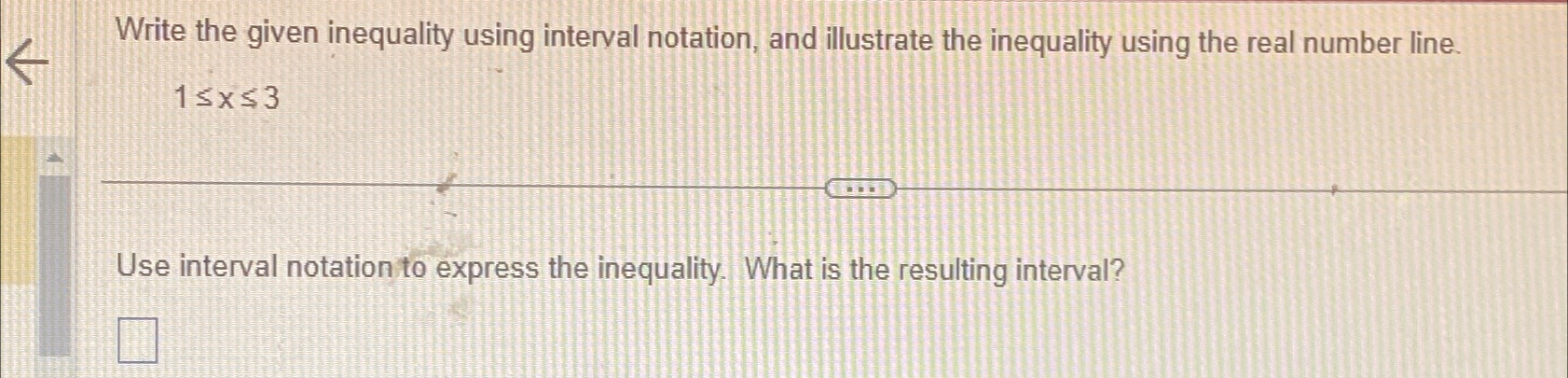 Solved Write the given inequality using interval notation, | Chegg.com