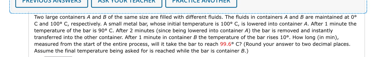 Solved Two large containers A and B ﻿of the same size are | Chegg.com