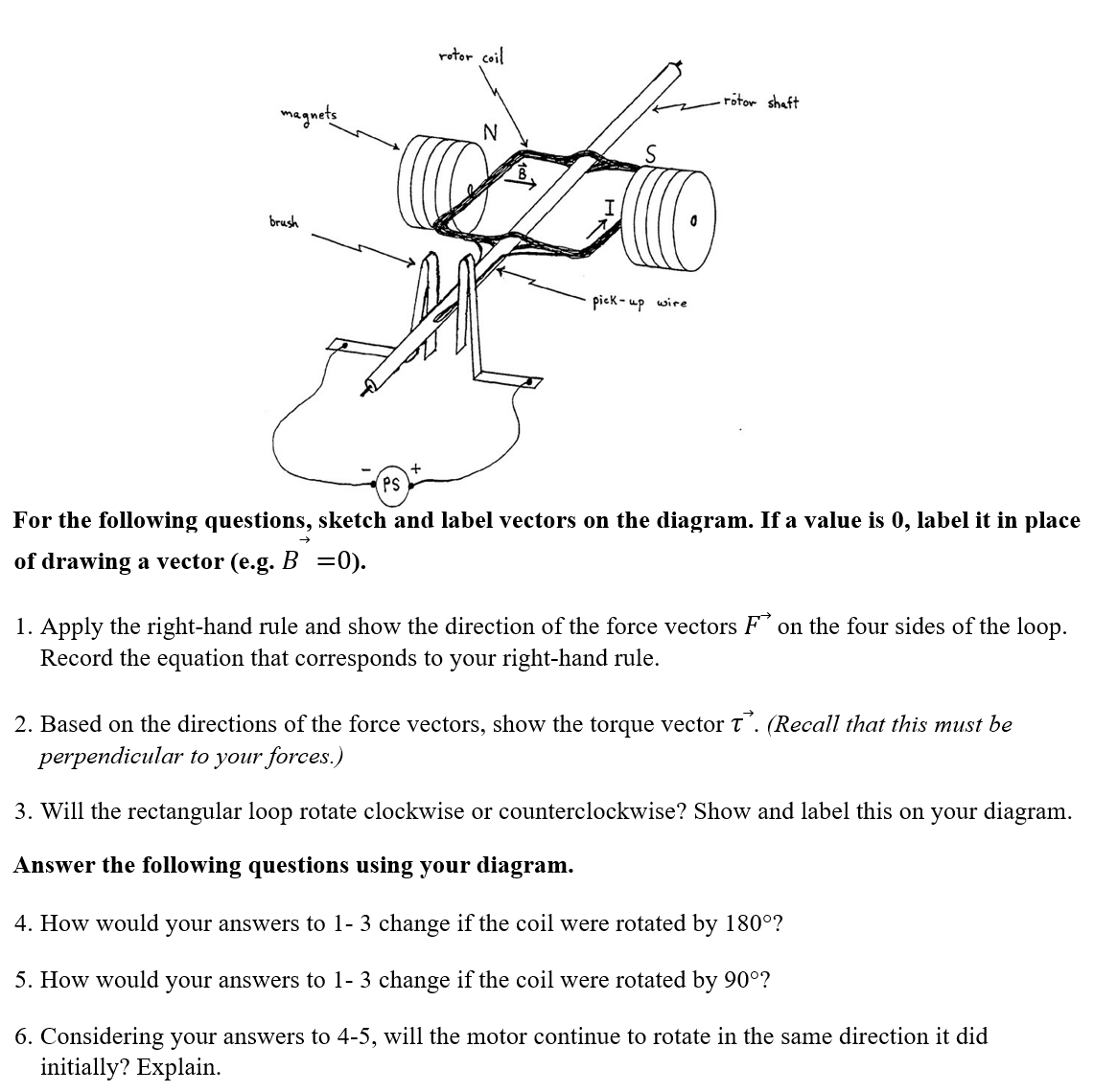 For the following questions, sketch and label vectors | Chegg.com