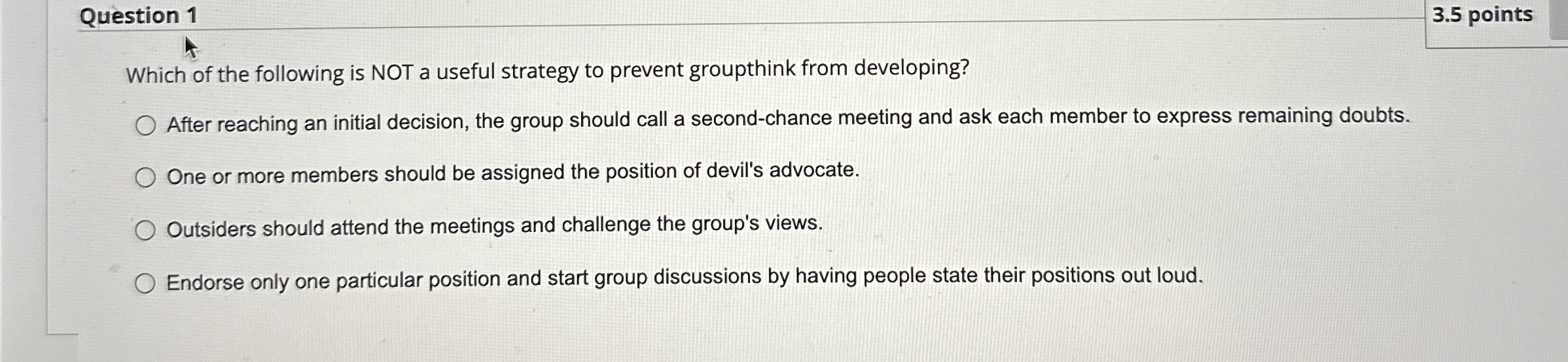Solved Question 1Which of the following is NOT a useful | Chegg.com