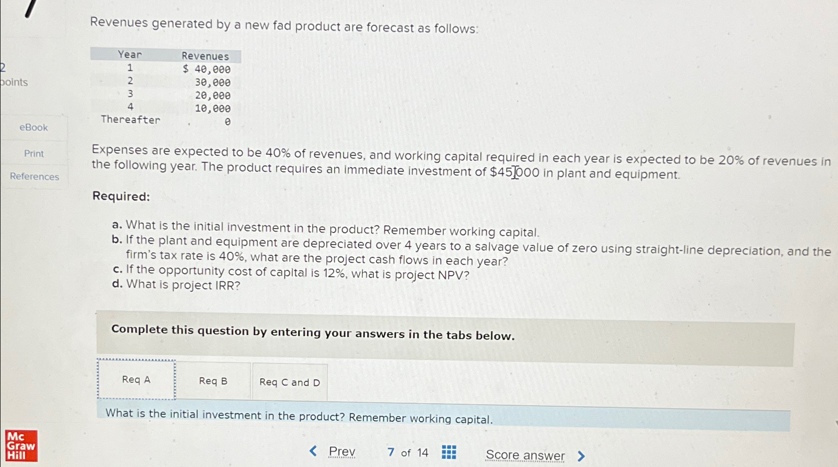 Solved Revenues generated by a new fad product are forecast | Chegg.com