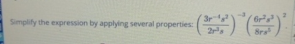 Solved Simplify the expression by applying several | Chegg.com