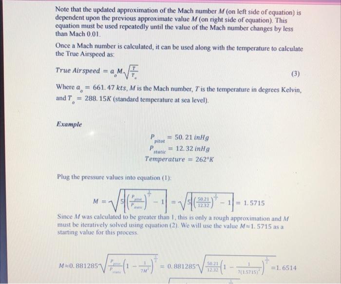 Solved Ppitot =50.21inHgPstatic =12.32inHg Temperature | Chegg.com
