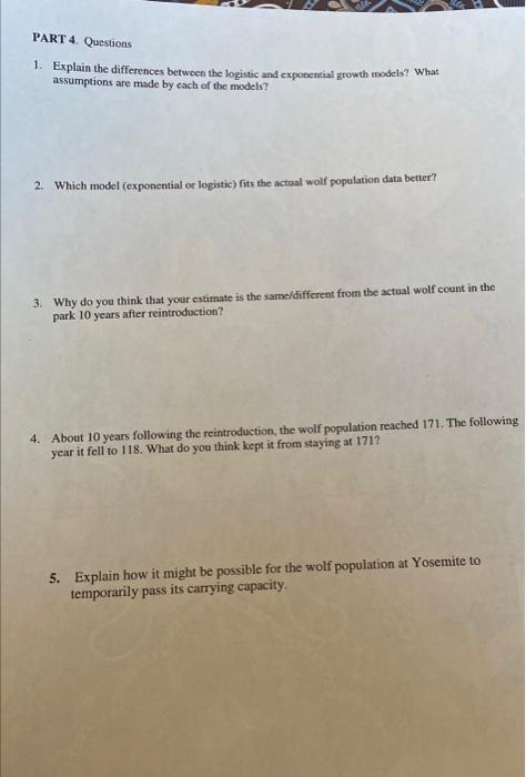 Solved 1. Explain the differences between the logistic and | Chegg.com