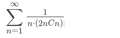 Solved Σ 1 m: (2nCn) m=1 | Chegg.com
