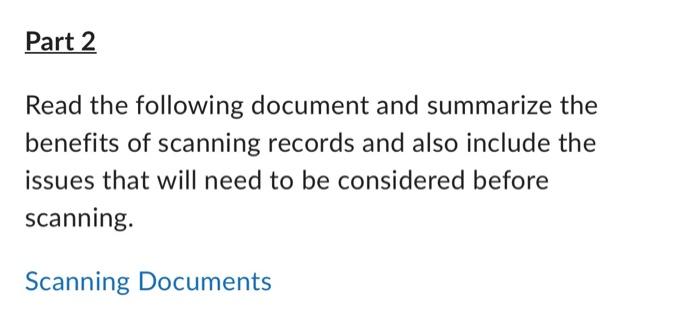 Solved Read the following document and summarize the | Chegg.com