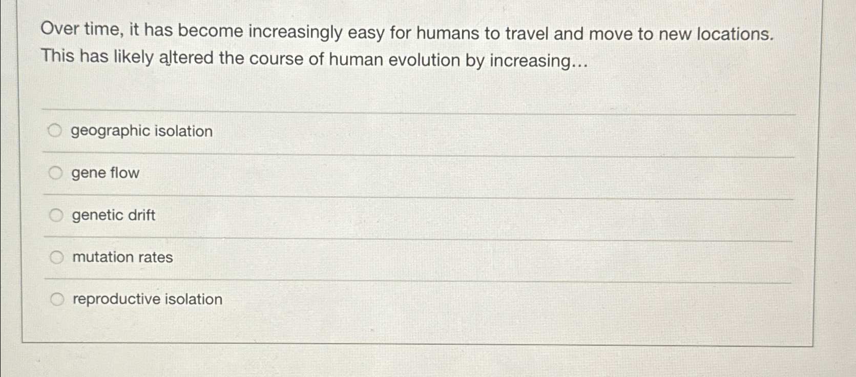 Solved Over time, it has become increasingly easy for humans | Chegg.com